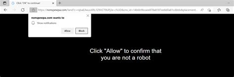 this website tries to get you to turn on notifications by making you