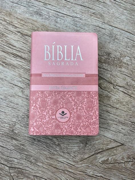 Bíblia Sagrada Ntlh Letra Gigante Índice Rosa MercadoLivre