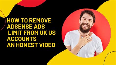 How To Remove Ads Limit From Adsense Account Youtube