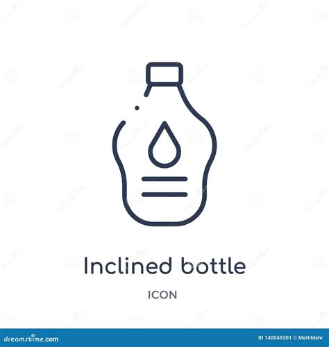 Linear Inclined Icon From Construction Outline Collection Thin Line Inclined Vector Isolated On