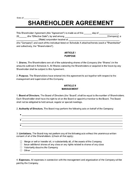 Shareholder Agreement 1