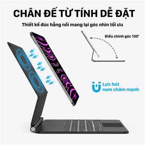 Case Bàn Phím iPad WIWU Magic Keyboard MK 002