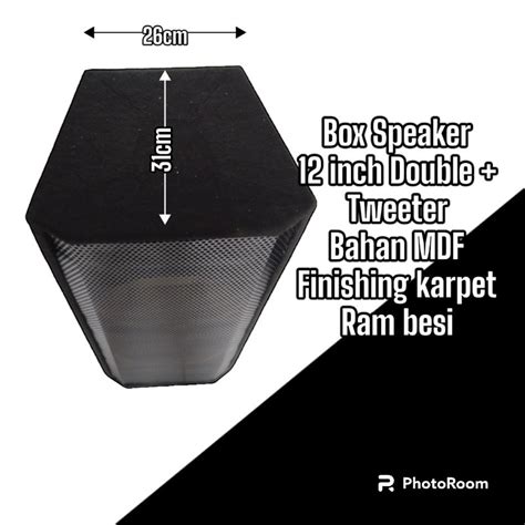 Jual Box Kosong 12 Inch Double Plus Tweeter Shopee Indonesia