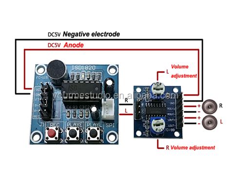 Sound Recording Modulevoice Modulewith 05w Speaker Isd1820 Voice