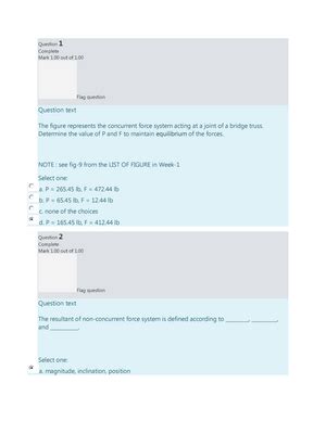 Calculusquiz 1 Calculus Base Physics 1 Quiz Calculus Based Physics 1 Studocu