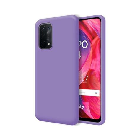 Funda Silicona Líquida Ultra Suave Oppo A54 5g A74 5g Color Morada