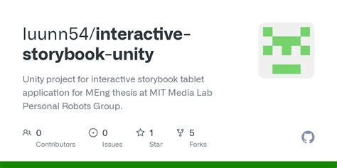 GitHub Luunn Interactive Storybook Unity Unity Project For Interactive Storybook Tablet