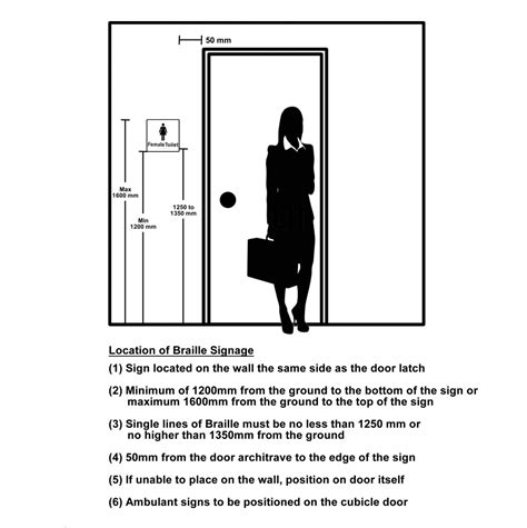 Exit Level 1 Braille Sign Silverblack • Tactile Systems Australia