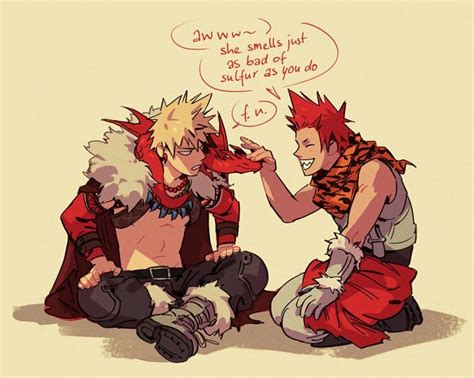 Boku No Hero Academia Katsuki Bakugou Kirishima Eijirou Kiribaku Mha Kirishima Hiro
