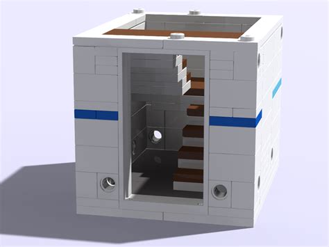 Lego Moc Modular Living Container Inside Stairs 3 Modules By