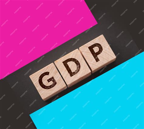 Premium Photo Gdp Gross Domestic Product Concept Cube Wooden Block