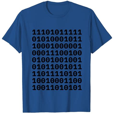Binary Code From Programmer T Shirt Sold By Александр Кузьмин Sku 6306796 50 Off Printerval