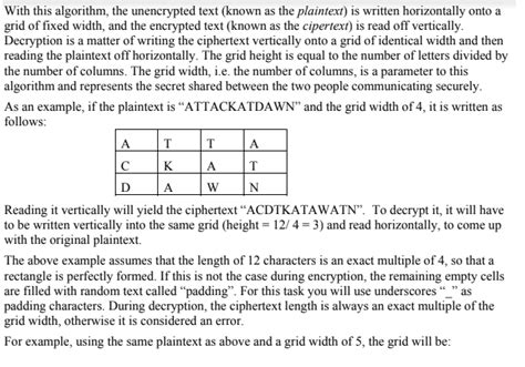Solved With This Algorithm The Unencrypted Text Known As Chegg
