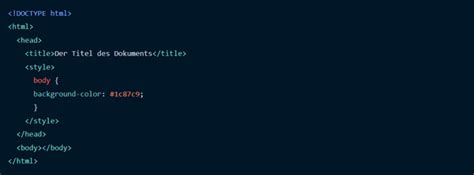 Html Hintergrundfarbe Festlegen Und ändern So Gehen Sie Vor