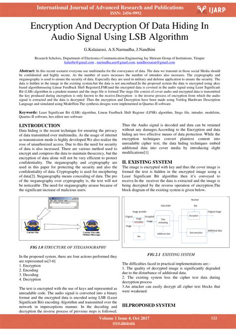 pdf international journal of advanced research and publications encryption and decryption of