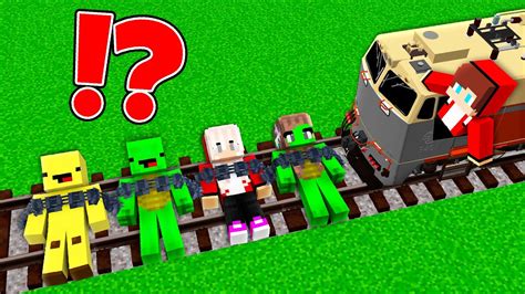 Jj And Mikey Become Thomas The Train Challenge In Minecraft Maizen
