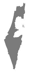 Israel Map Silhouette Vector Images Over 550