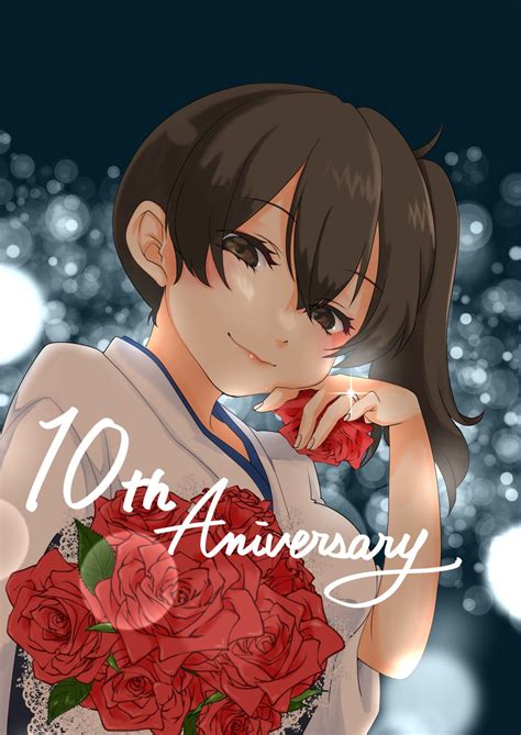 加賀艦隊これくしょん 「加賀さんにほいほいされて始めてここまできました貴女に惚れたあの日から、ずっと一途」もっちのイラスト