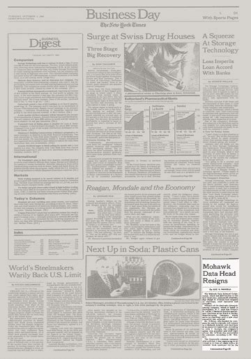 Mohawk Data Head Resigns The New York Times