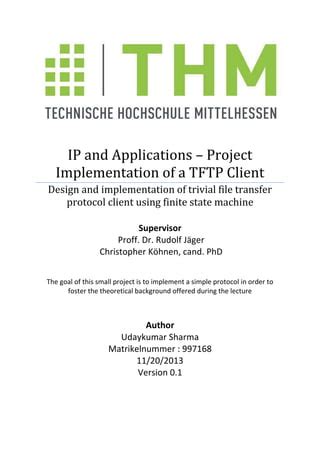 Tftp Client Server Communication Docx