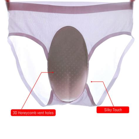 Ice Silk Camel Toe See Through Panties For Men Cute Sissy