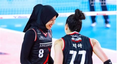Bermain Di Klub Liga Korea Atlet Voli Indonesia Megawati Hangestri Tetap Mengenakan Hijab