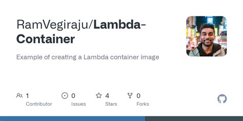 Github Ramvegirajulambda Container Example Of Creating A Lambda Container Image