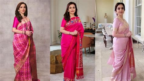 Mukesh Ambani Wife Nita Ambani Pink Saree Collection Amar Ujala Hindi