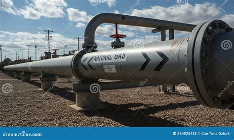 Natural Gas Pipeline Infrastructure Valves Pipes And Energy
