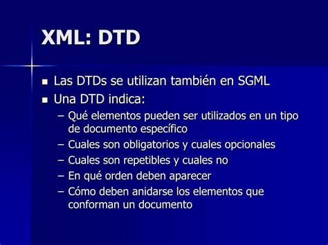 PPT Tema 3 Estructura De Los Documentos XML DTD PowerPoint