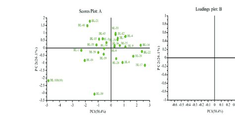 Principal Component Analysis Displaying The Breeding Lines Correlation