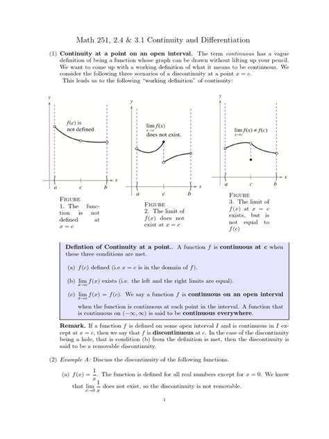 Continuity And Differentiation1 Pdf Function Mathematics