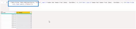 Power Query M Alternating 0 1 Pattern In Date Table Master Data