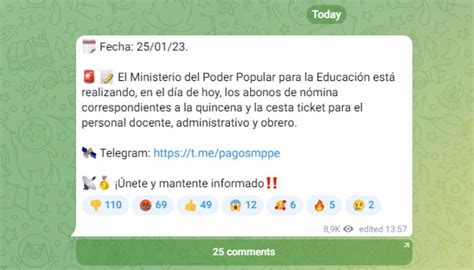 Ministerio De Educación Deposita Pago De La Quincena Este 25ene