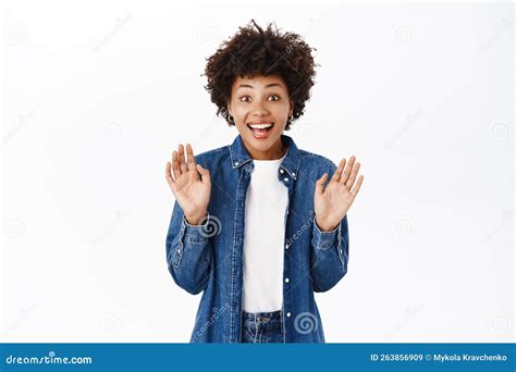 Enthusiastic African American Woman Winning And Rejoicing Celebrating