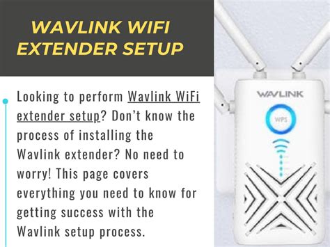 PPT Wavlink WiFi Extender Login And Troubleshooting Tips PowerPoint Presentation ID