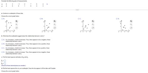 Solved Consider The Following Pairs Of Measurements A Chegg