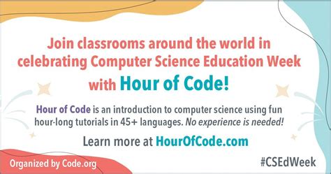 Iste On Linkedin Hourofcode Computerscience Educators