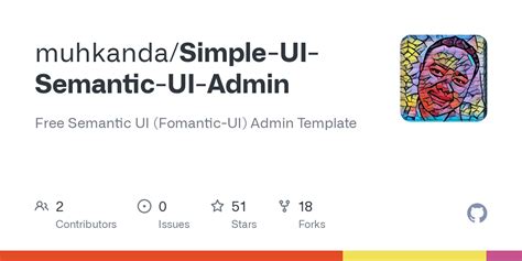 GitHub Muhkanda Simple UI Semantic UI Admin Free Semantic UI Fomantic UI Admin Template