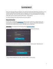 Accessing Sage Docx Accessing Sage This Course Will Require The Use Of Sage You Will