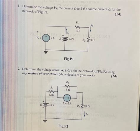 Solved Determine The Voltage VS The Current I And The Chegg