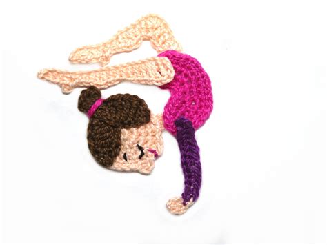 Gymnastic 4 Crochet Applique Pattern Graphic By Homeartist · Creative