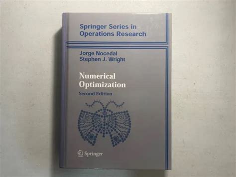 Numerical Optimization Jorge Nocedal 2a Edicion Meses Sin Interés