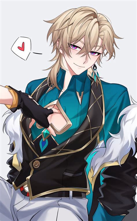 Trailblazer Aventurine And Caelus Honkai Drawn By Koushuiba Danbooru