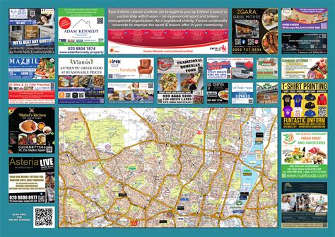 Enfield Map Uk Town Maps