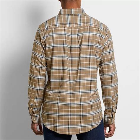 Van Heusen Mens Regular Fit Long Sleeve Plaid Button Down Shirt Jcpenney
