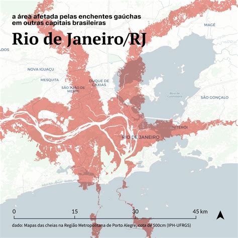 Mapas Compare tamanho da enchente em Porto Alegre com São Paulo e Rio Brasil Valor Econômico