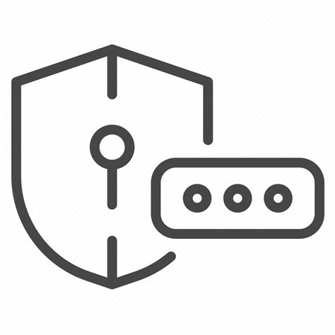 Password Protection Cyber Security Data Safety Shield Icon Download On Iconfinder
