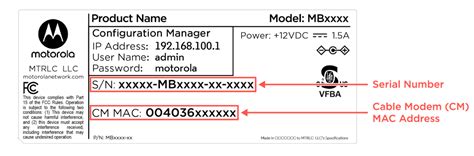 Where Can I Find The Cm Mac And Serial Number Motorola Support Us