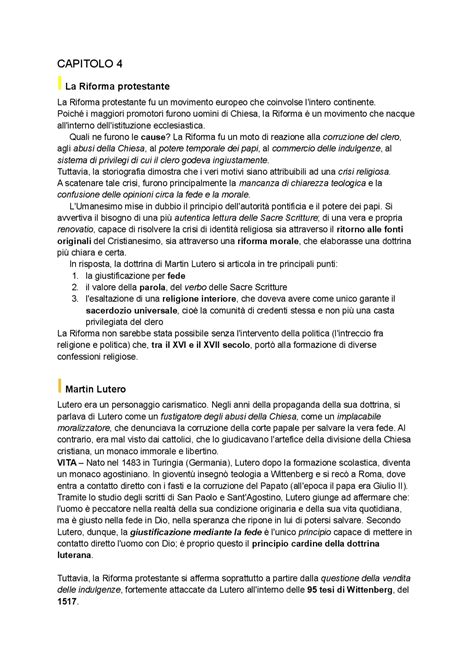 Sintesi Capitolo 4 Un Vivaio Di Storia Sintesi Del Corso Di Storia